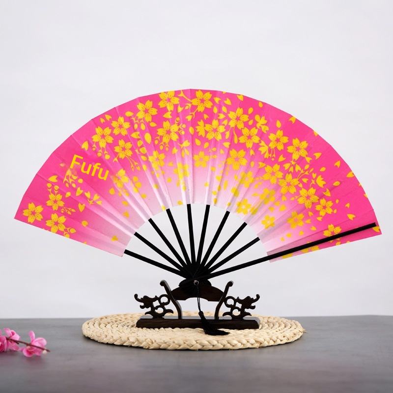 Folding Paint Japanese Chopsticks Fan Paper Bamboo Fracture Spot ...