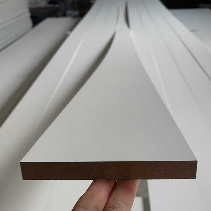 White Primed MDF Baseboard Square Board S4S 1x6| Alibaba.com