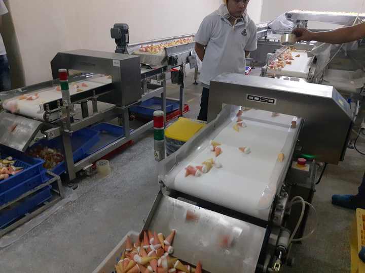 Conveyor Food Industrial Metal Detector China for Biscuits