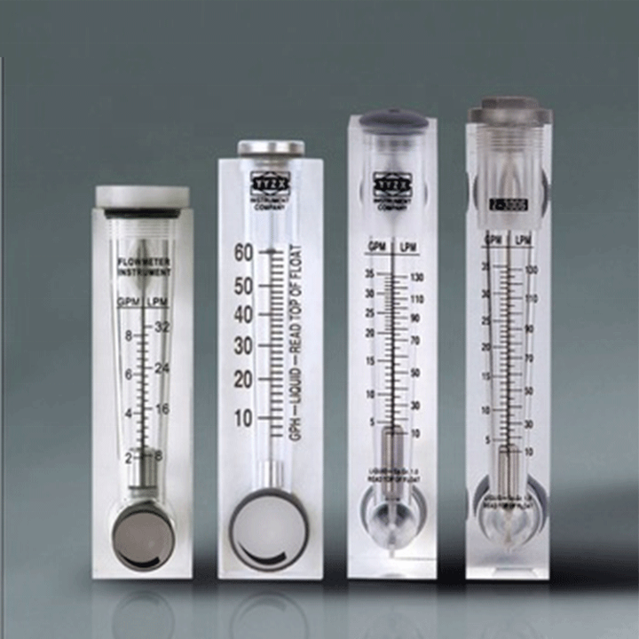 Rotameter Machined Acrylic Block Panel Air Flow Meter