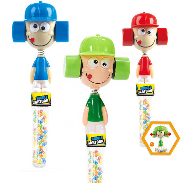Wiggle Pop Head Shake Giggle Cartoon Candies Toys - Fun for All Ages