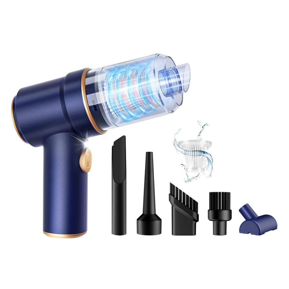 Portable Cordless Mini Vacuum Car Cleaner - Battery Operated
