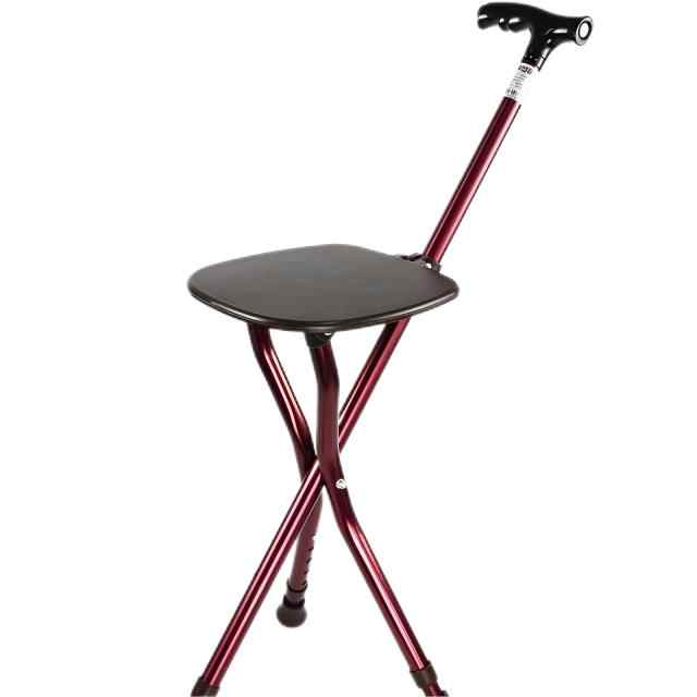 Quality Choice Cane Stool with Foldable Design for Medical Aid