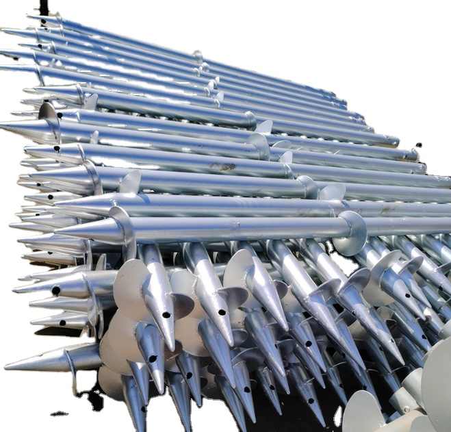 Hot Dip Galvanized Carbon Steel Ground Screw Anchor Aerial Pole Line ...