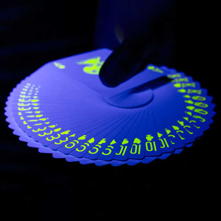 Glow in Dark Playing Cards for Set Luminous Fluorescent Poker Deck with ...