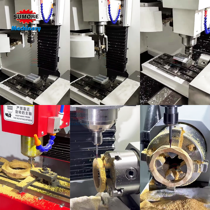 SUMORE Mini CNC Machining Center VMC210 - 4 Axis Machine