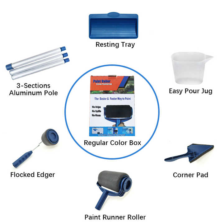 MSN Multifunctional Seamless Paint Runner Set Wall Paint Roller Kit