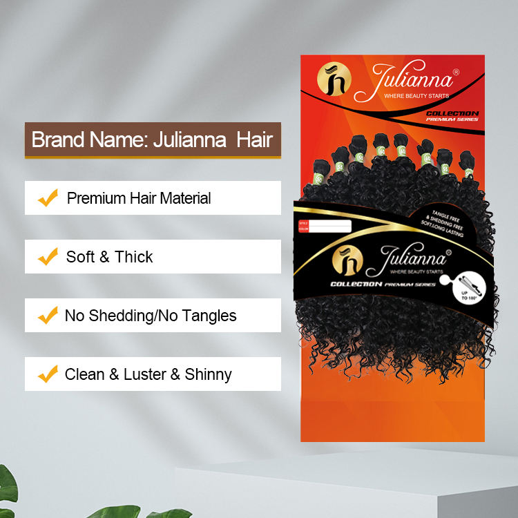 Julianna Hair 1 Pack Solution High Quality Afro Water Wave Jerry Curly ...