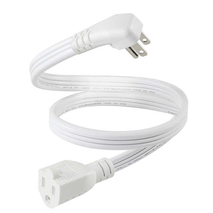 Usa Nema 5-15p White 3-core Flat Cable SPT-3 14AWG Usa Power Cable 110v ...