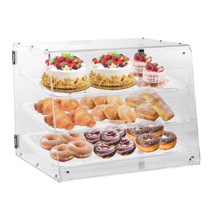 Hookei Transparent Acrylic Pastry Display Case - Modern & Customizable