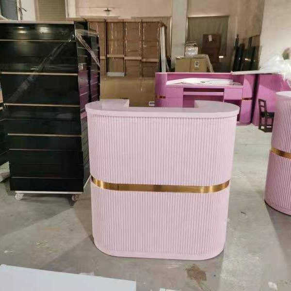 Custom Logo Cashier Reception Desk - Durable & Stylish