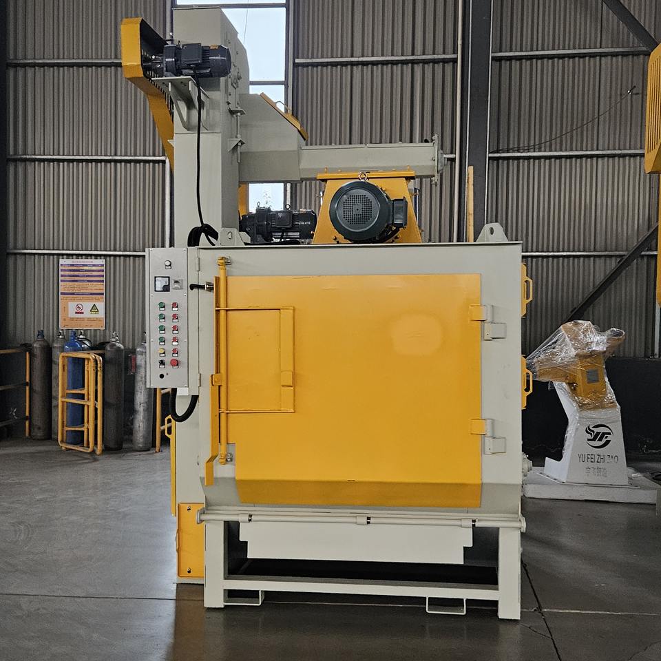 Electric Tumble Belt Shot Blasting Machine Motor Gearbox High Pressure ...
