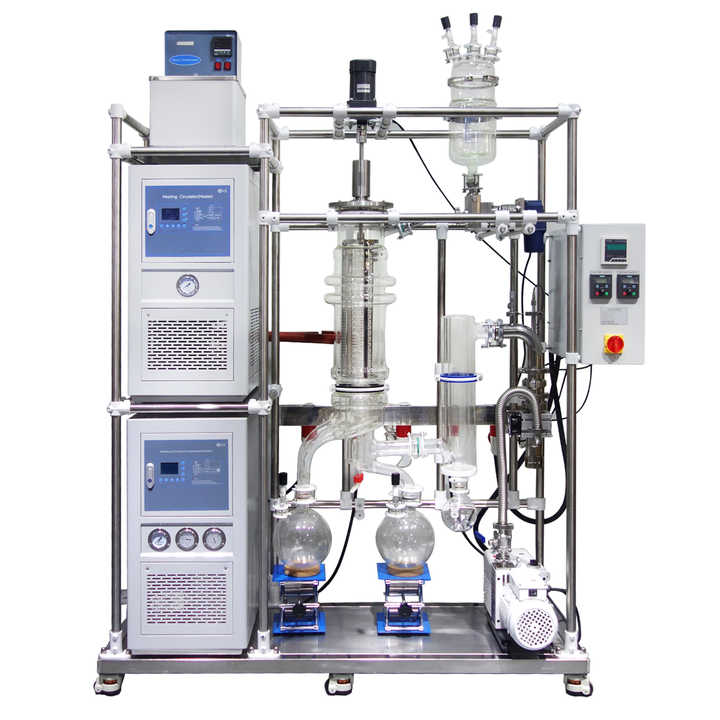 Glass Molecular Distillation Machine Short Path Distillation Essential Oil Extraction System for ...