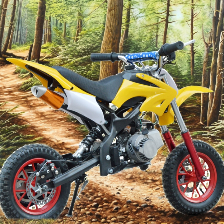 Petrol 2-Stroke Off-Road 50cc Dirt Bike Kick Start Baby Bike with ...