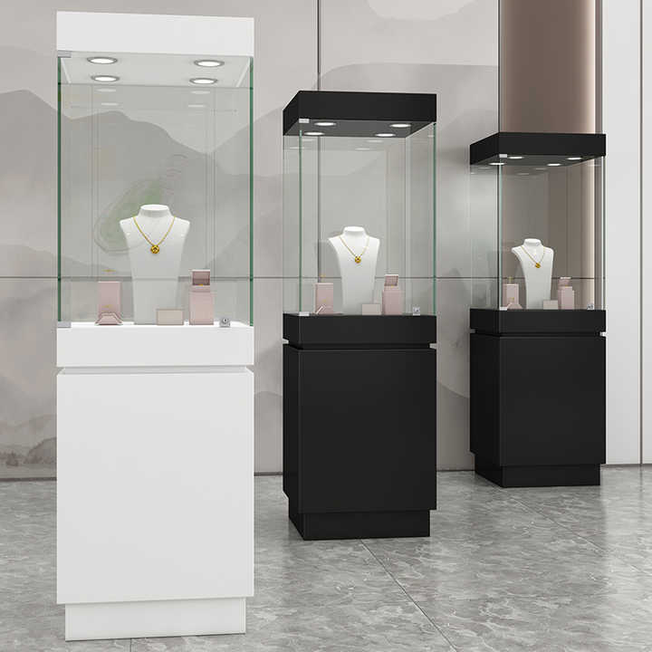 ZhongYi Gem Museum Large Mineral Jewelry Display Stands Cases Gemstone ...
