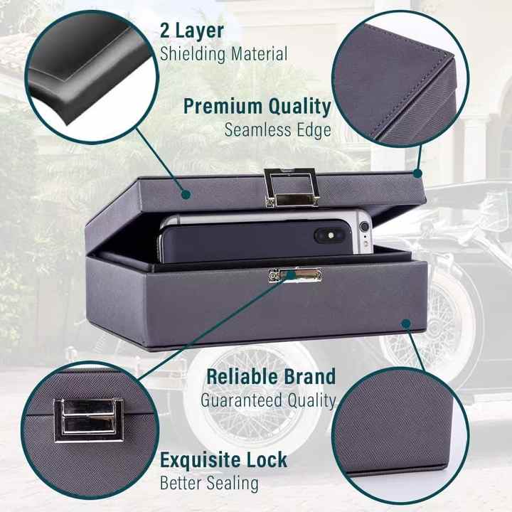 Faraday Box Signal-blocking Box Casual Handmade Polyester 3 Lock ...