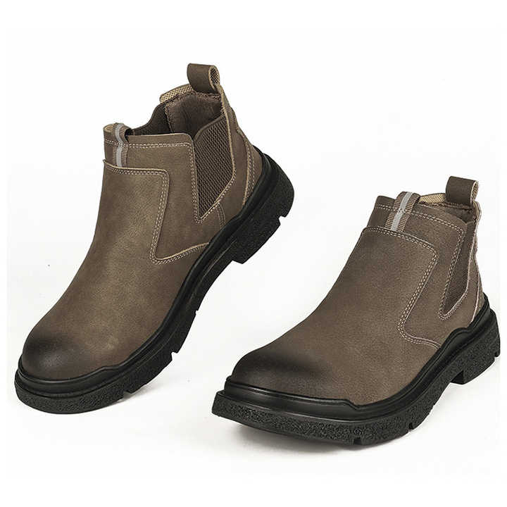 Work Shoes S3 Steel Toe Leather Boots Ce Certificate Indestructible ...