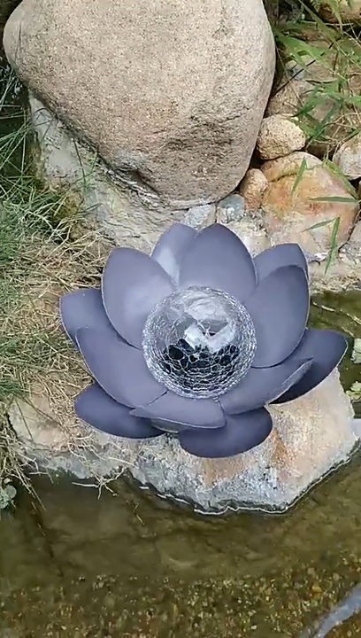 Solar Lotus Flower LED Garden Light - Warm White Bliss