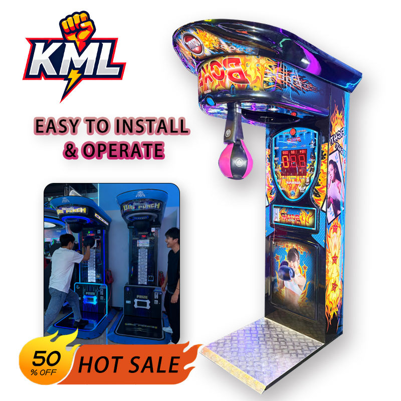 Street Amusement Boxing Punch Machine Arcade Punching Machine Outdoor ...