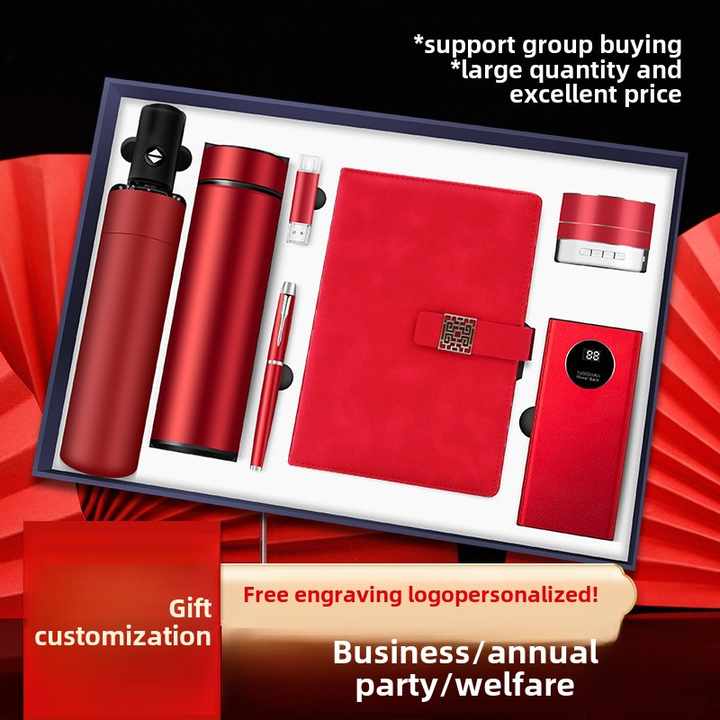 Creative Business Gift Set Pen USB Flash Drive Notebook Thermos Cup ...