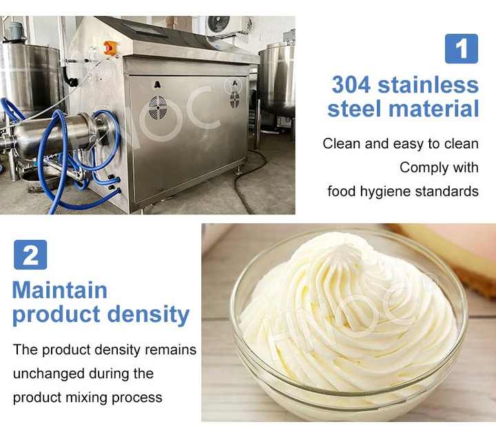 HNOC Automatic Whipped Cake Cream Machine Marshmallow Candy Continuous ...