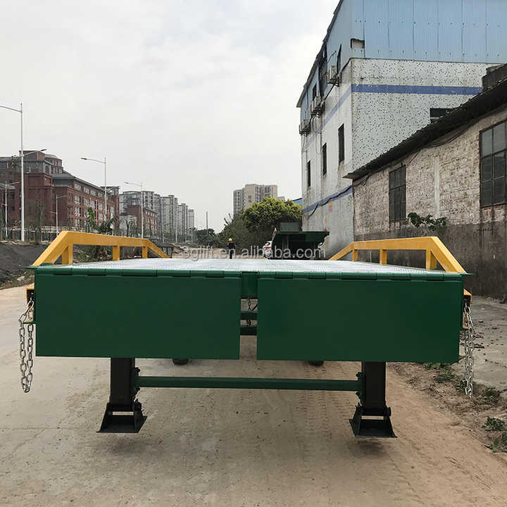 movable hydraulic dock leveler yard forklift vehicles mobile container ...