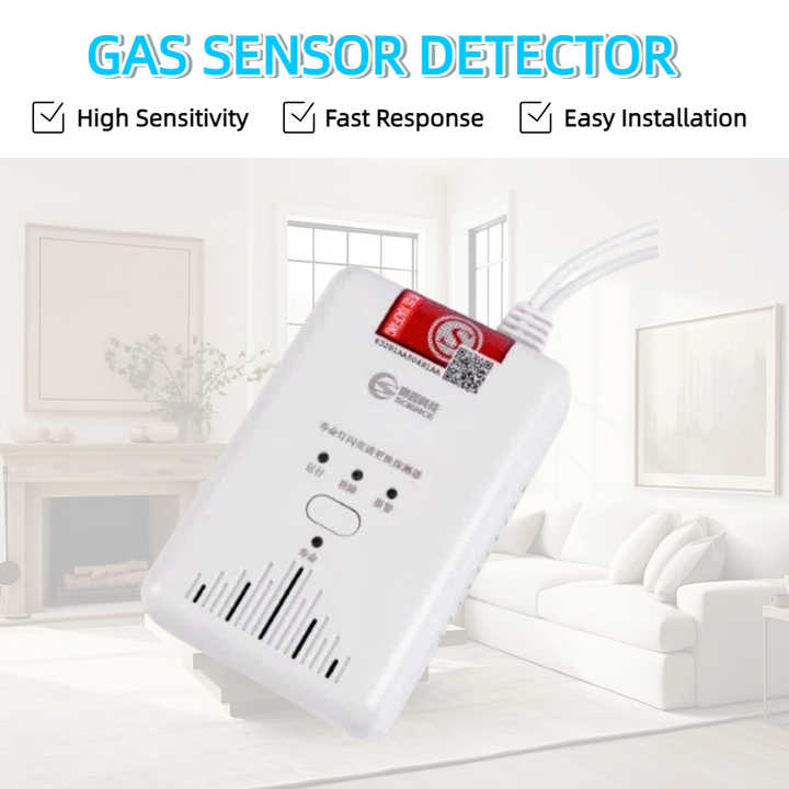Tuya Wifi Gas Detector Smartlife App Control Combustible Natural Gas ...