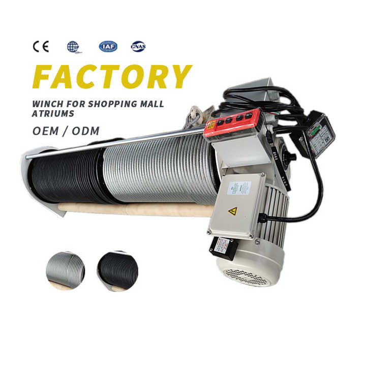Cable Winch 1T Mall Atrium Traction Lifting Overhead Light Suspension ...