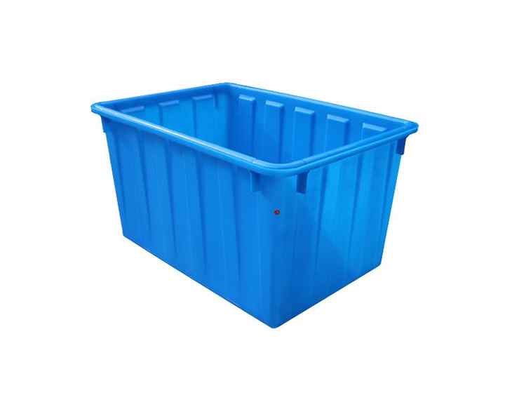 Cheap HDPE Solid Turnover Rectangular Open Top Plastic Tub for Fish ...