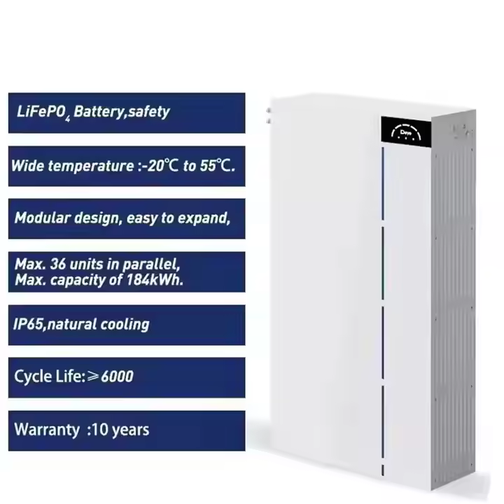Deye Ai-W5.1-B Stackable LifePO4 Lithium Battery 10Kw 20Kw Home Solar ...