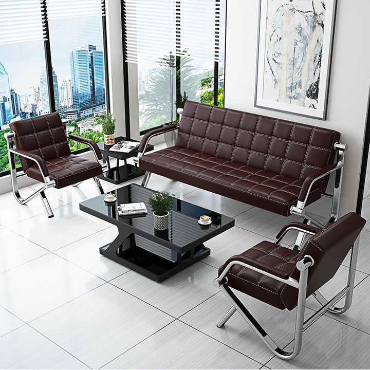 Modern Leather Velvet Office Sofa Combination Personalized Business ...