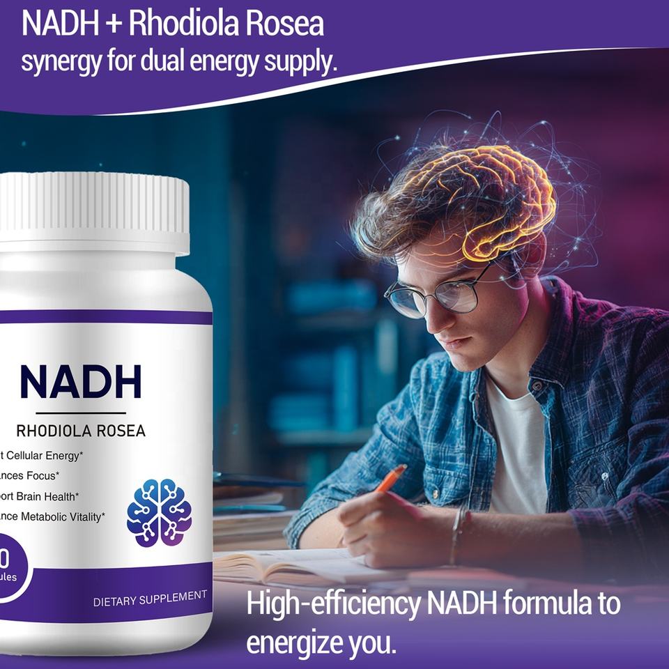 OEM Private Label NADH Capsules with Rhodiola Rosea Extract Cellular ...