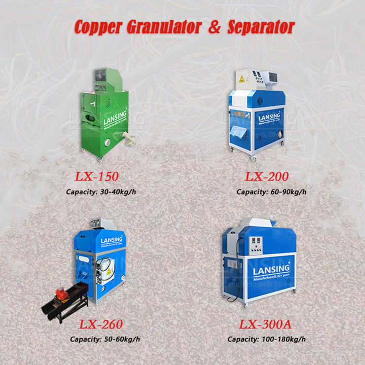 High Quality 40kg/h Mini Copper Wire Granulator Machine Automatic Scrap ...