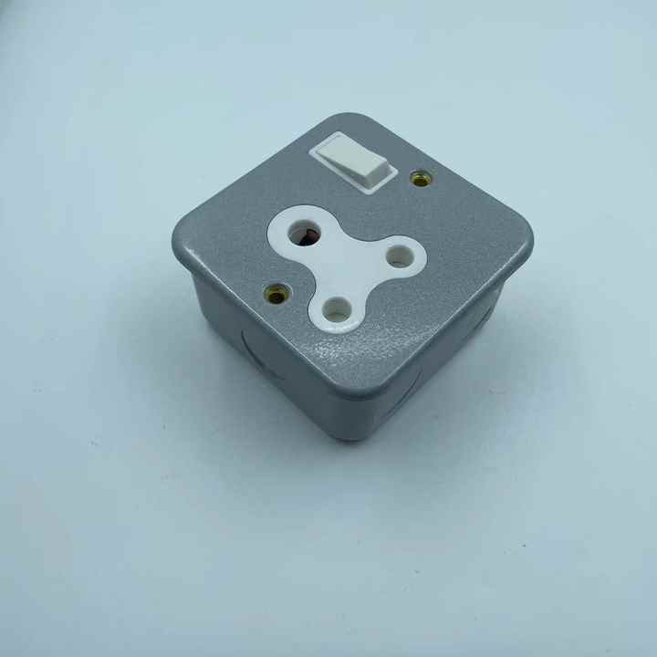 Durable Industrial Wall Switch Socket Box - 13A Max Current