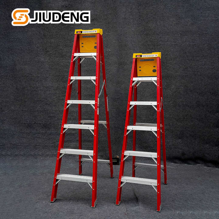 FRP Folding Ladder 4 6 8 10 12 Foot Fiberglass a Shape Insulation ...