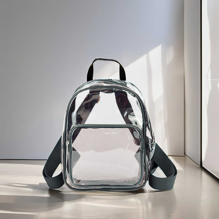 Custom Mini PVC Clear Backpack - Transparent & Waterproof