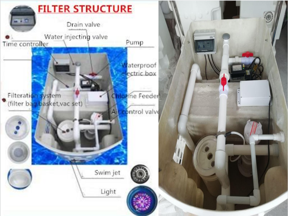 High-Efficiency Acrylic Wall-Mounted Pool Filter - Integrated Swimming ...