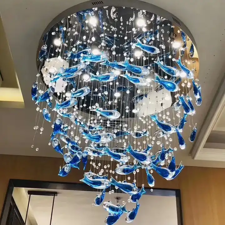 Fish Chandeliers - Stylish Ocean Theme Lighting Solutions