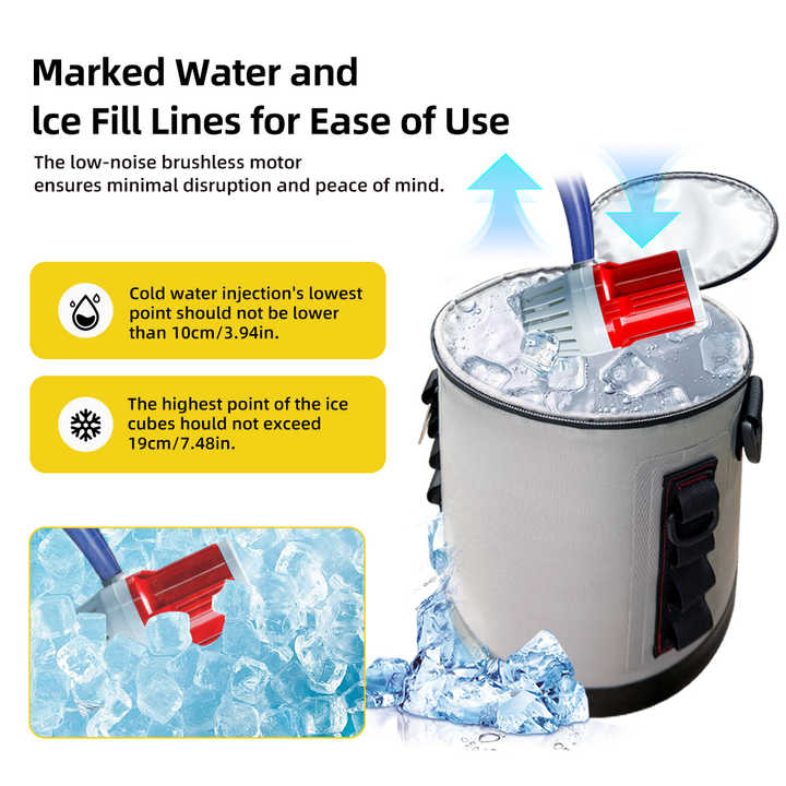 Electric Cryotherapy Machine with Ice Pack for Shoulder Hot and Frozen ...