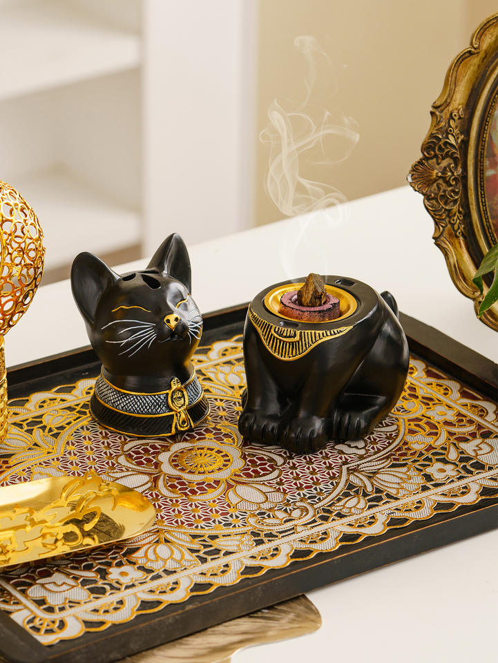 Egyptian Cat Design Resin Aromatherapy Aroma Diffuser Middle Eastern ...