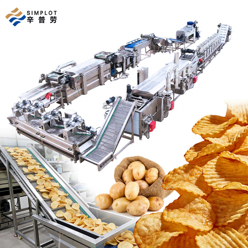 Factory Price Potato Chips Making Machines Continuous Potato Chip ...