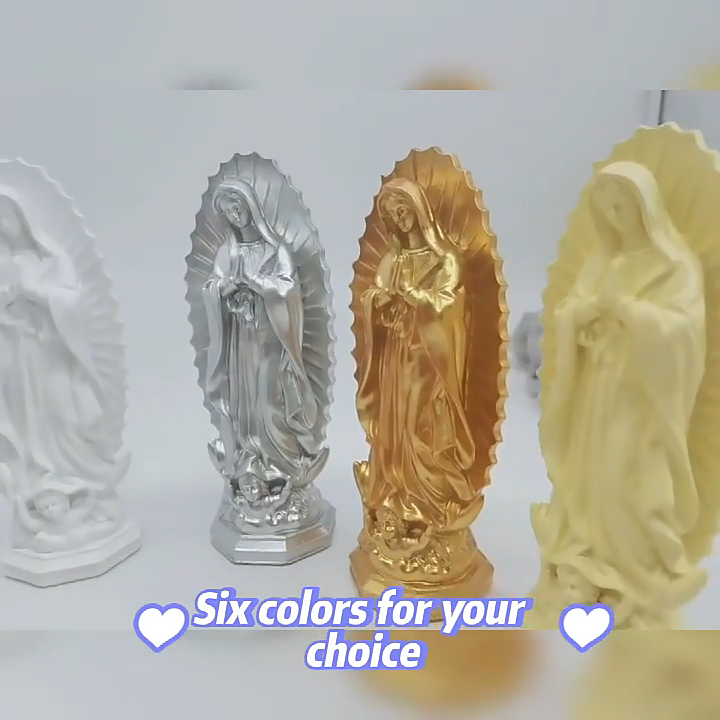 Mexican Religious Statues - Our Lady of Guadalupe Figurines