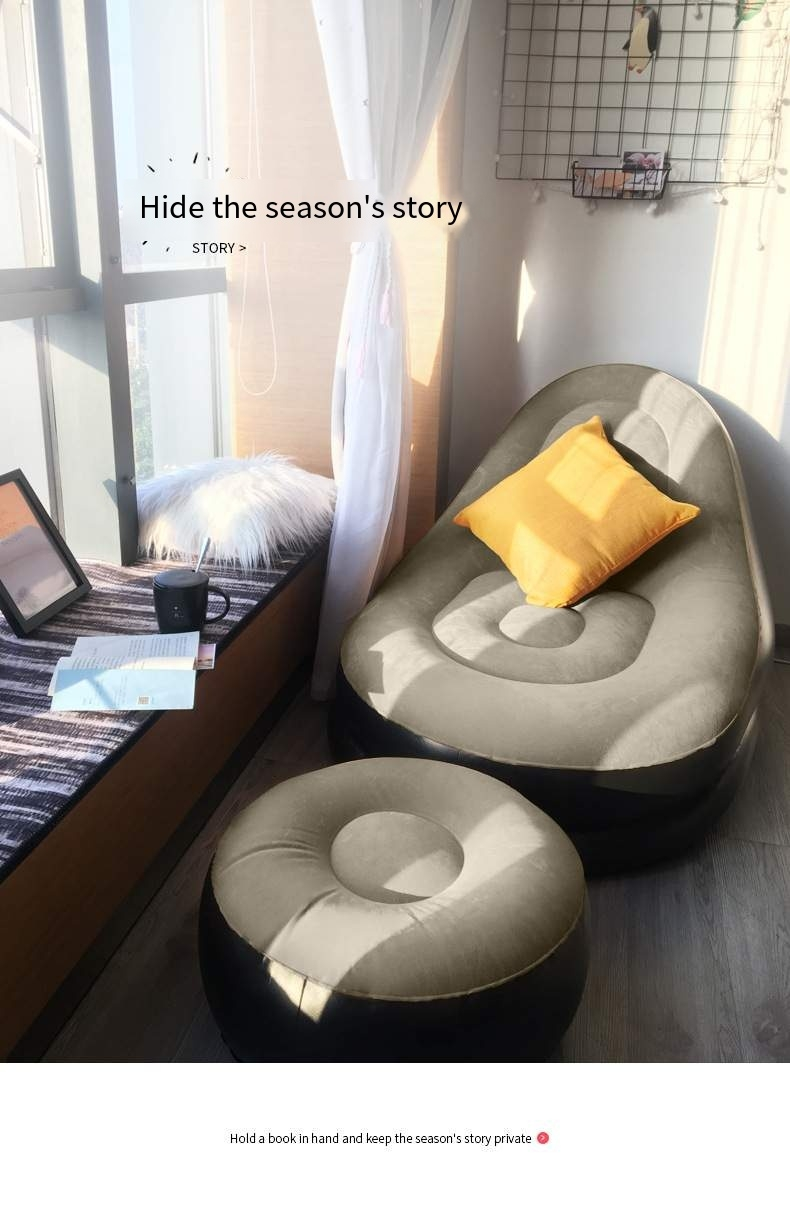 Lazy Silla Inflables Outdoor Air Pump Lounge Sofa Bed Inflatable Movie ...