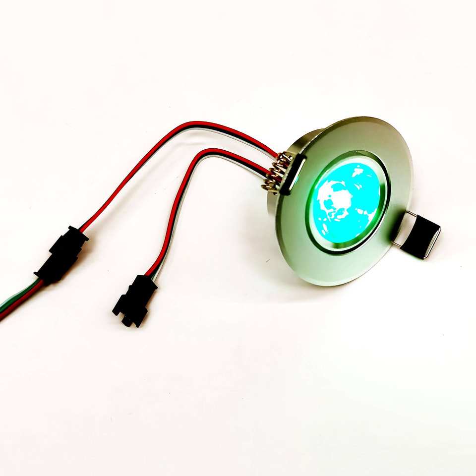24V Pixel RGB Full Color WS2811 3W Magic Ceiling Spotlights Atmosphere ...