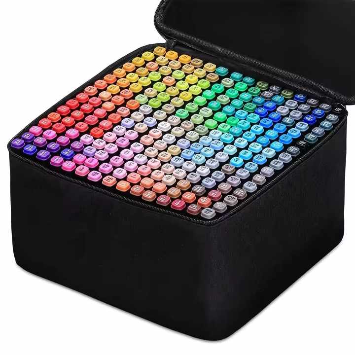 Alcohols 48-262 Pcs Marker Pen Set Dual Tip Brush Pens Art Markers for ...