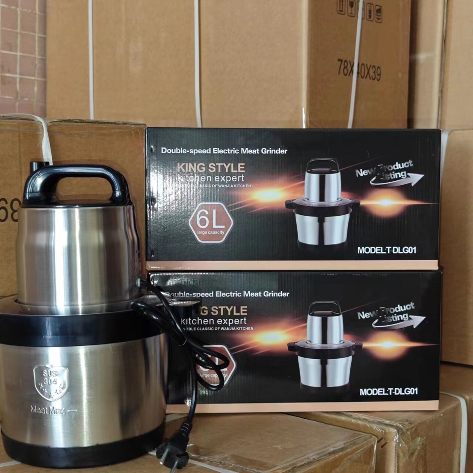 Low Price Electric Yam Pounder 6L Stainless Steel Meat Grinder Chopper ...