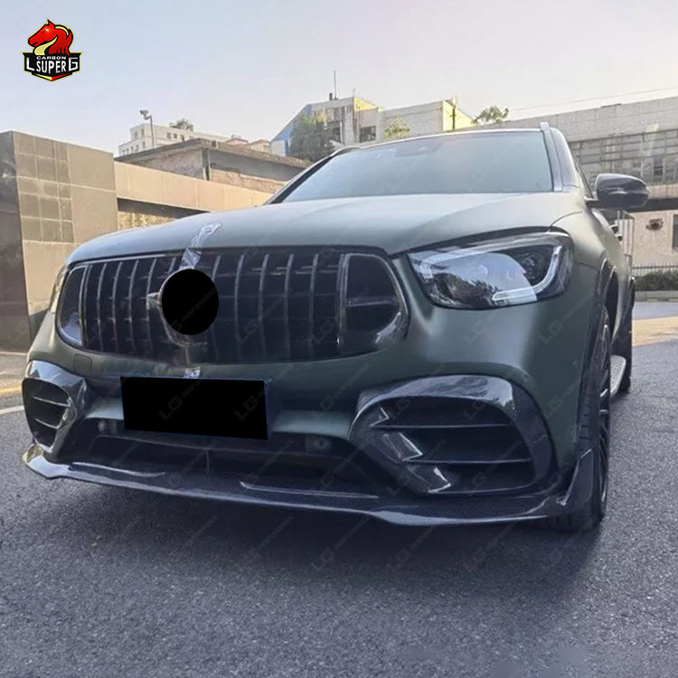 Carbon Fiber B Style Body Kit for Benz GLC63 SUV 2020+ Car Bumper Kits ...