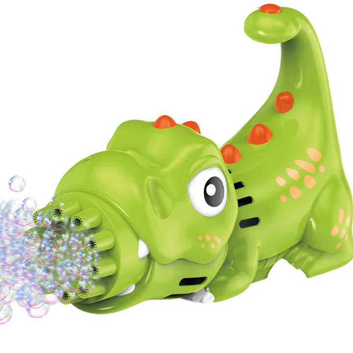 Kawaii Dinosaur Bubble Gun with 10 Holes 2024 Funny Electric Bubble ...