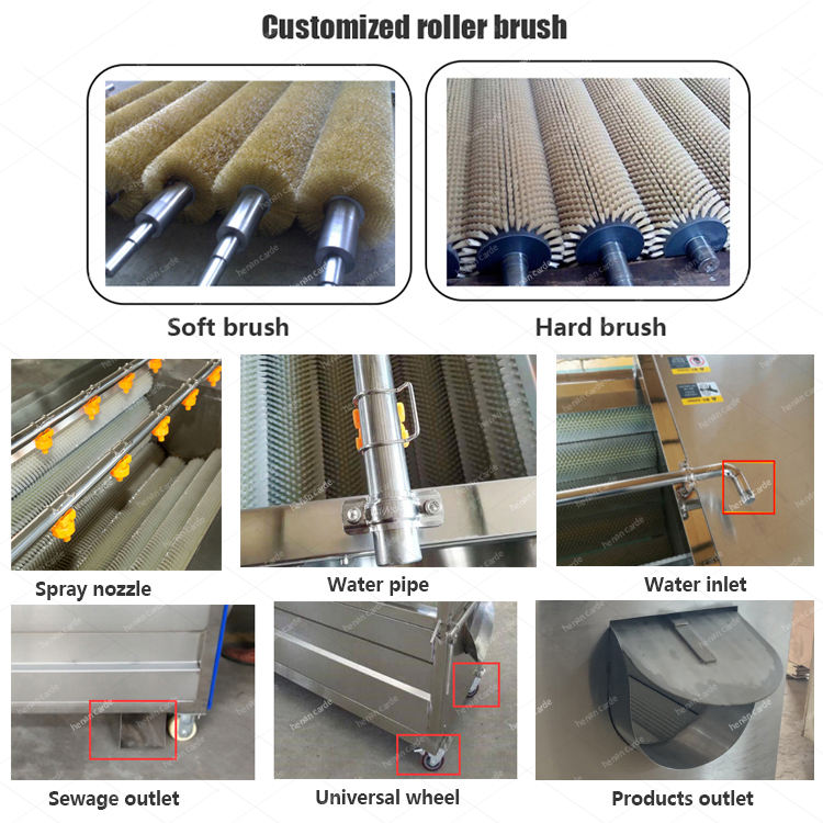 Casava Carborundum Potato Sweet Potato Peeling Machine Automatic Potato ...