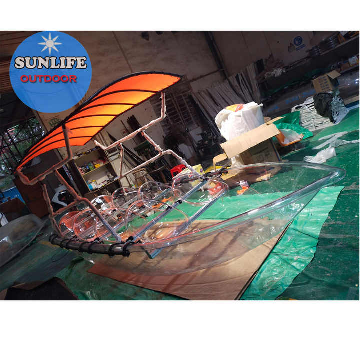 SUNLIFE 6-8 Seat Clear Glass Boat for Water Sports, Transparent ...